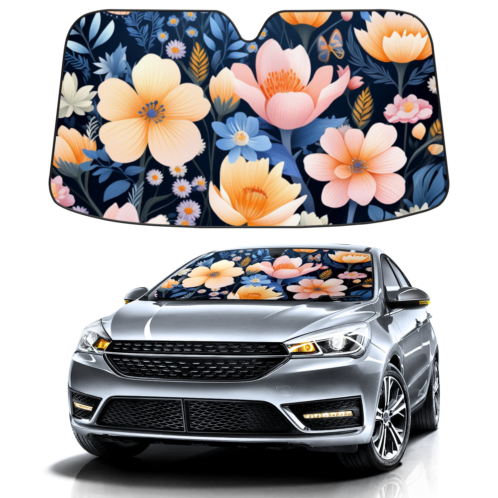 Car Windshield Sun Shade For Front Window Foldable Vehicle Windshield ...