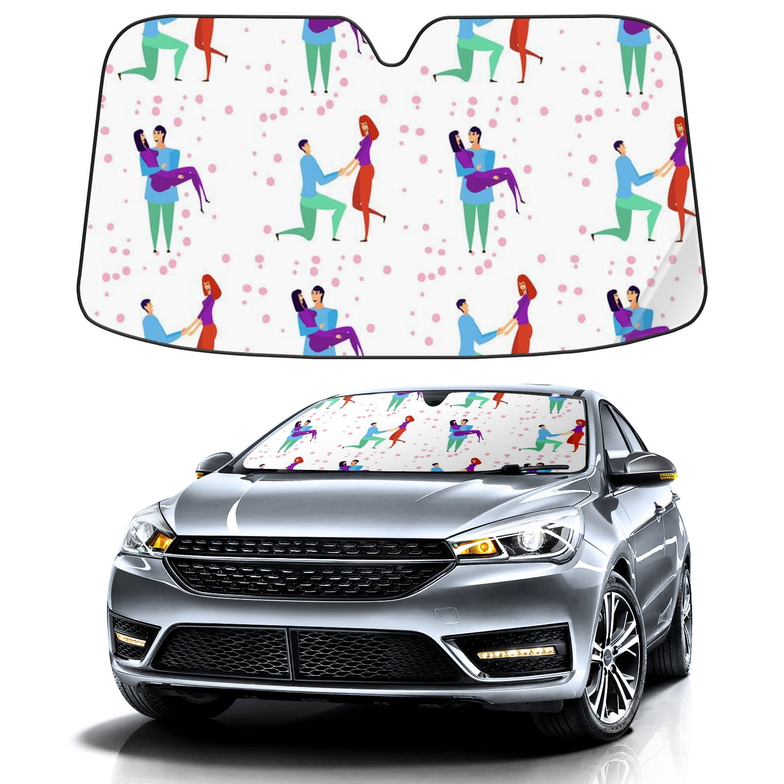 Car Windshield Sun Shade For Front Window Men Women Foldable Vehicle ...