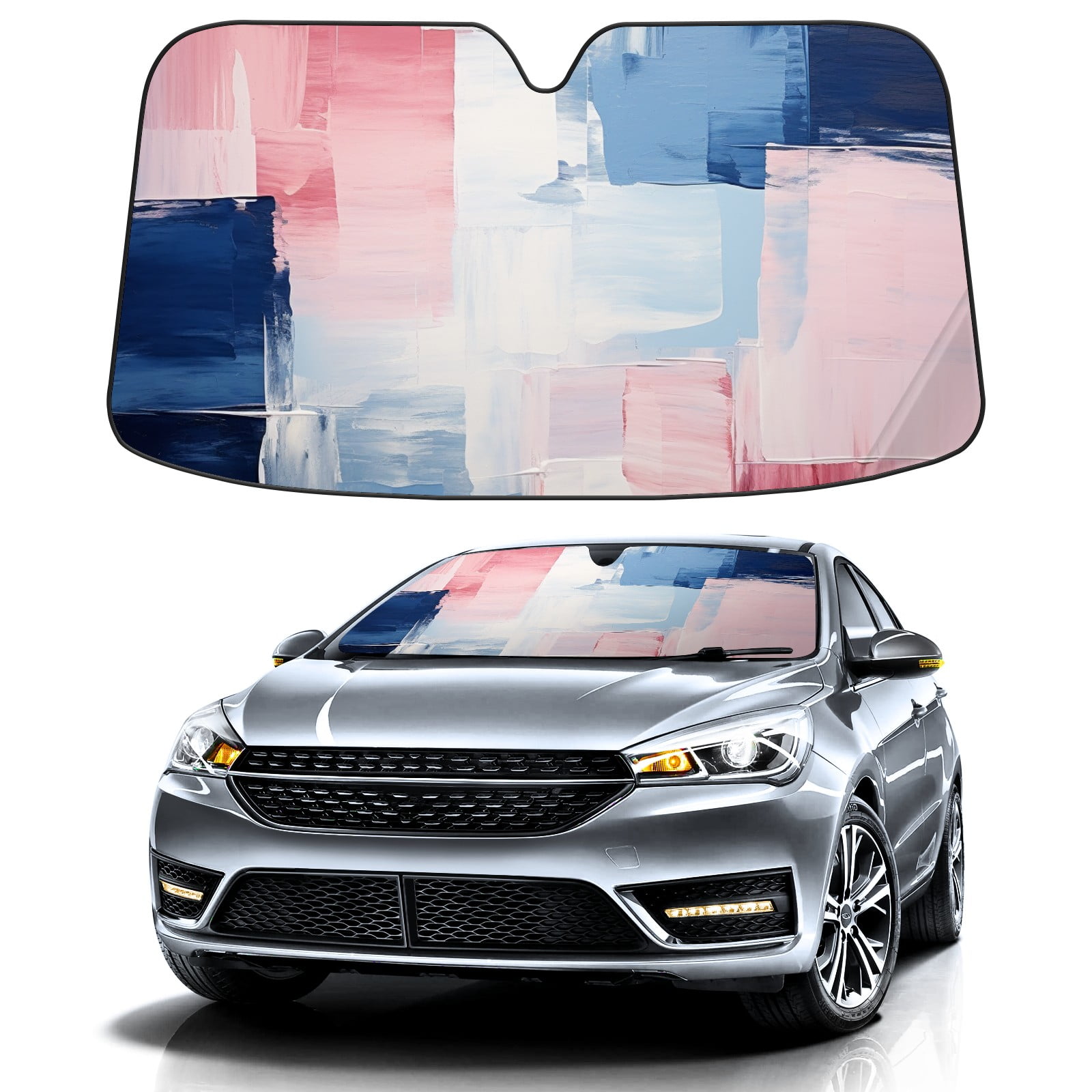 Car Windshield Sun Shade For Front Window Modern Simplicity 7 Foldable ...