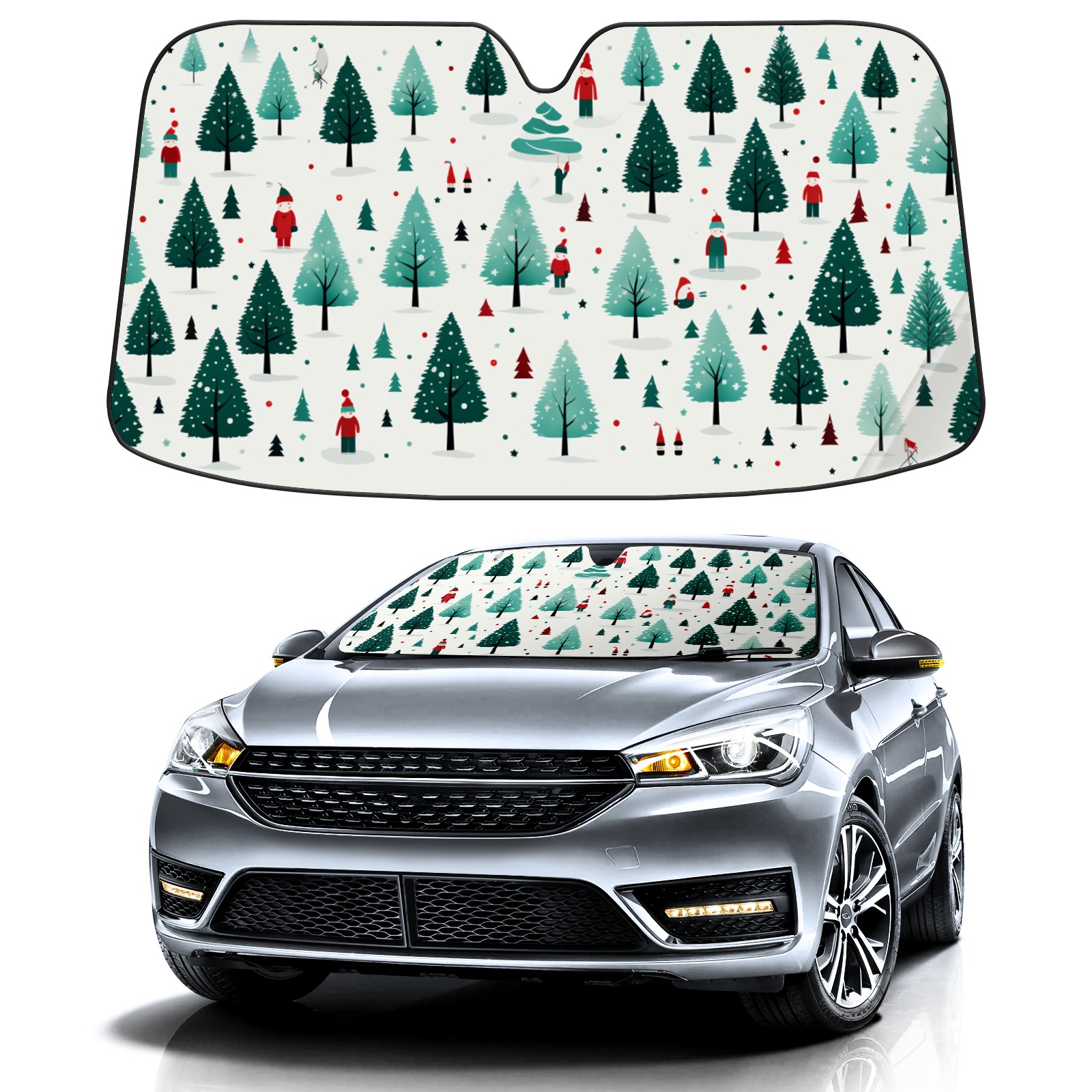 Car Windshield Sun Shade For Front Window Tree (14) Foldable Vehicle ...