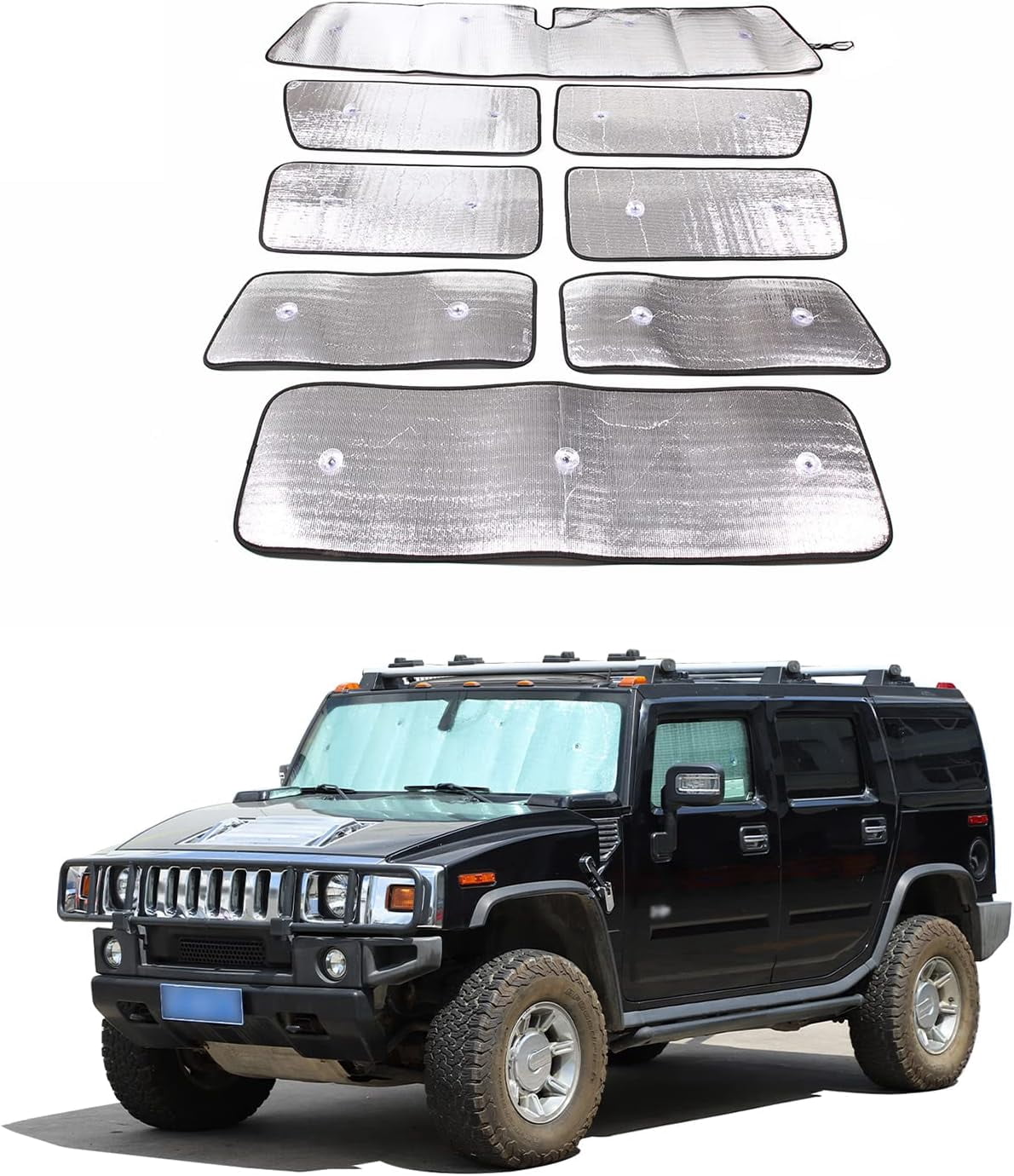 Car Windshield Sun Shade Full Cover Set, Car Windshield Visor Cover,Car ...