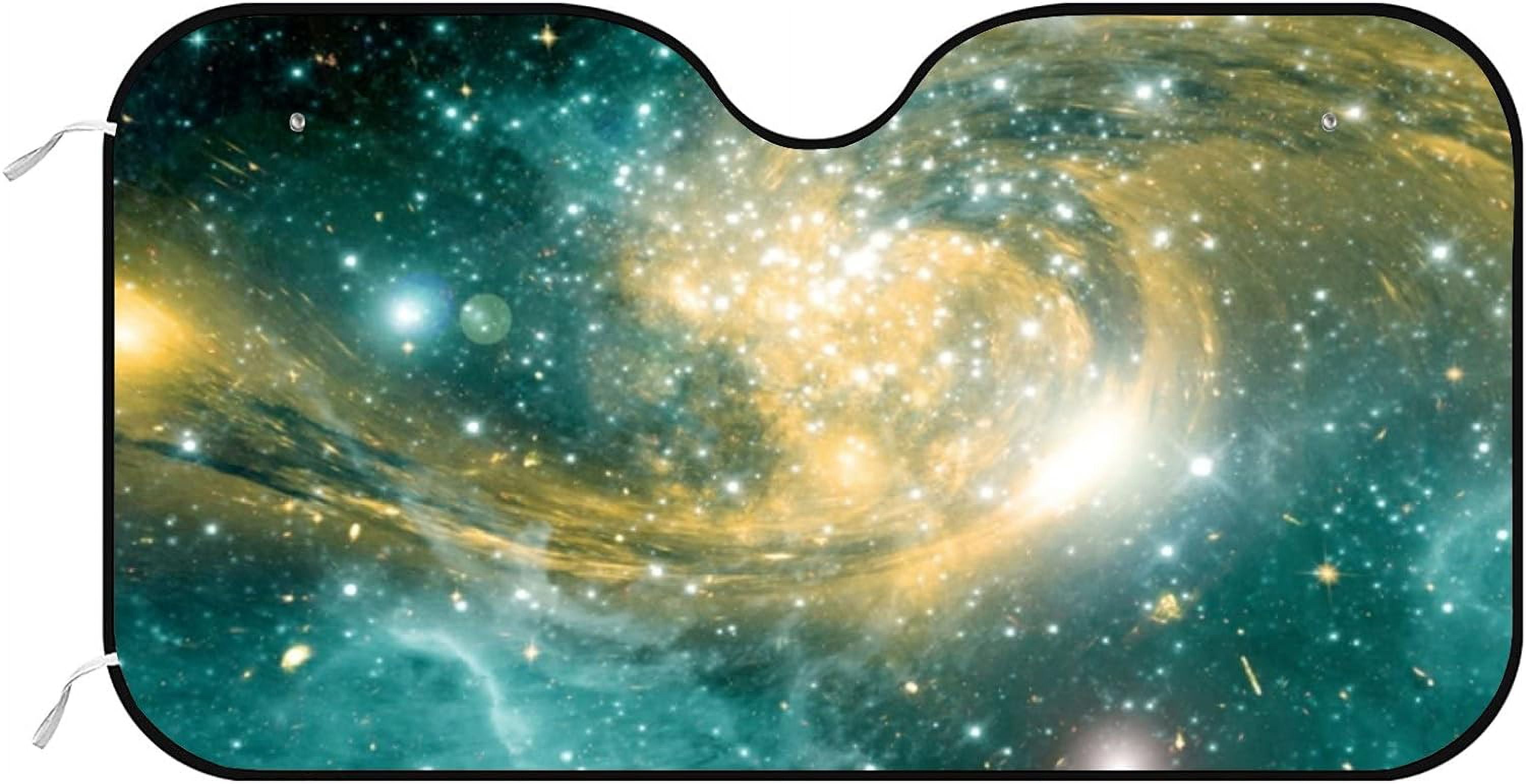 Car Windshield Sun Shade Galaxy Spiral Nebula Stars Space Universe Sun ...