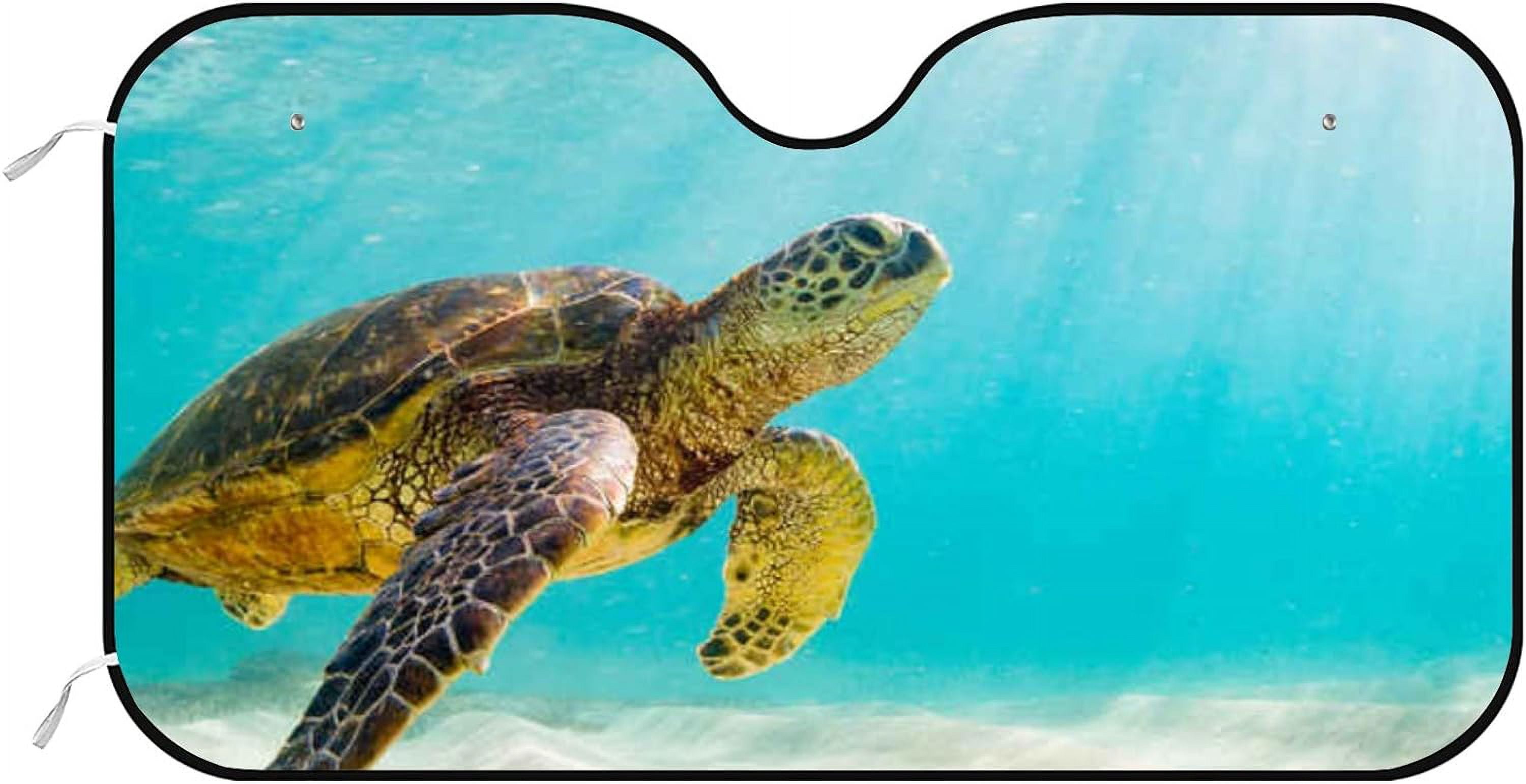 Car Windshield Sun Shade Turtle Tortoise Ocean Sea Sun Visor Protector ...