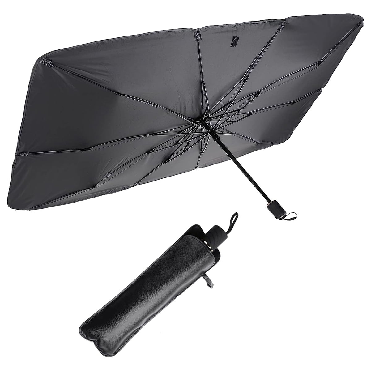 Car Windshield Sun Shade Umbrella, Upgraded Car Window Sunshade ...