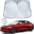 Car Windshield Sun Shade for Tesla Model 3/Y,Foldable Sunshade for Car ...