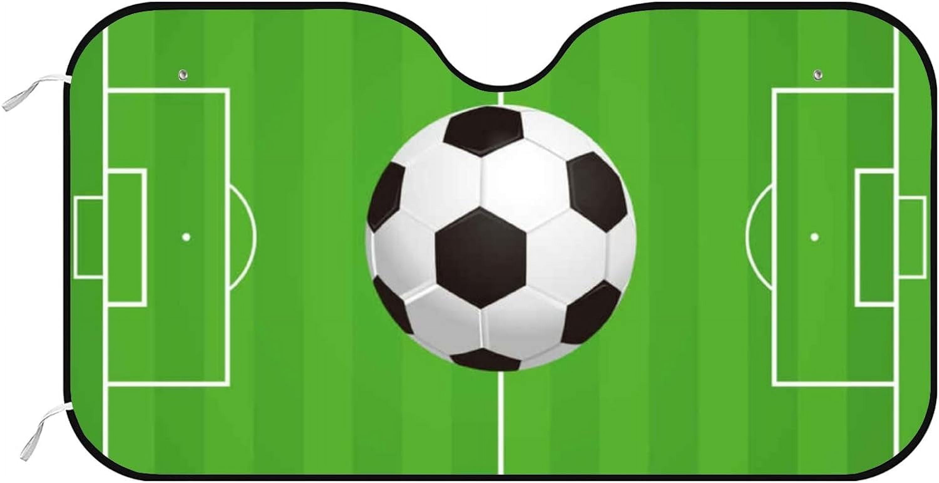 Car Windshield Sunshade Blocks Sun Visor Protector Soccer Field and ...