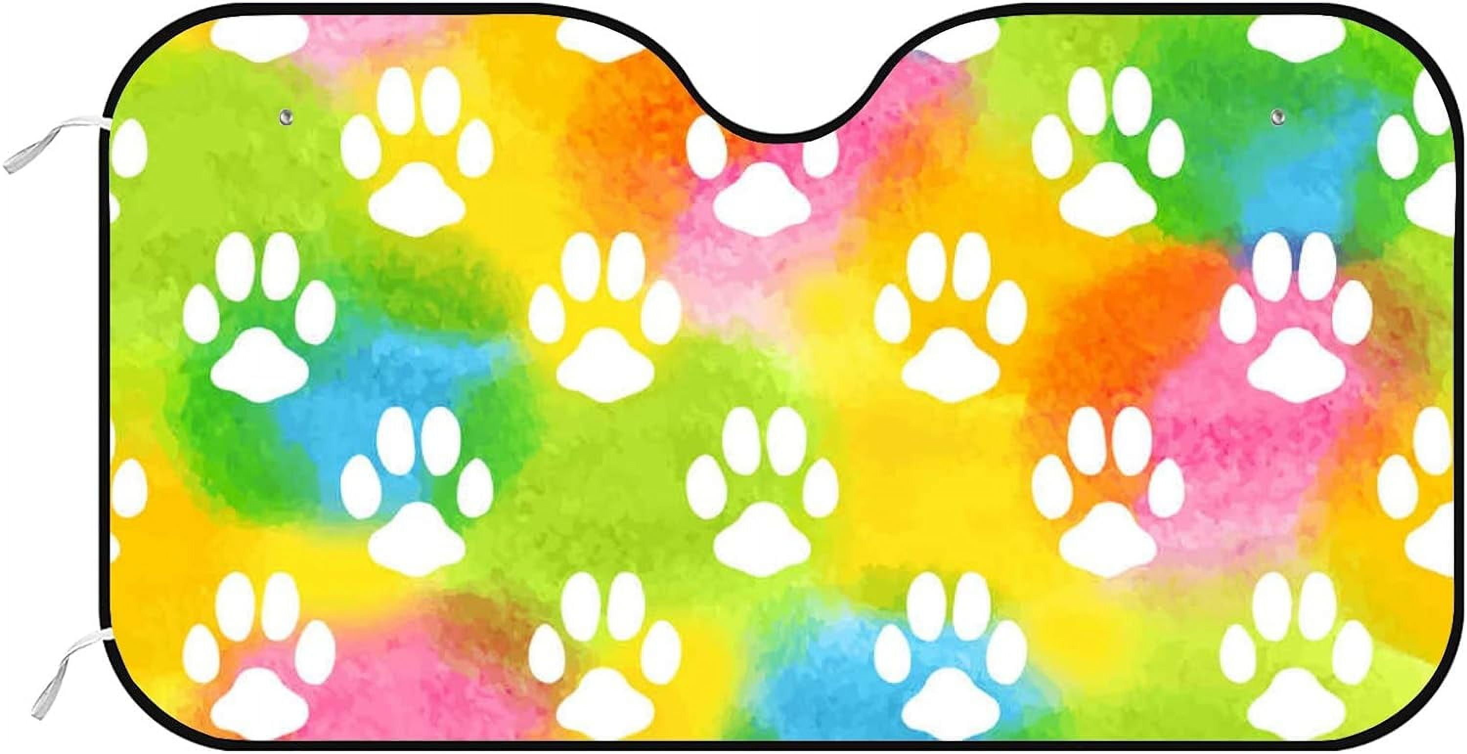 Car Windshield Sunshade Blocks Sun Visor Protector Watercolor Animal ...