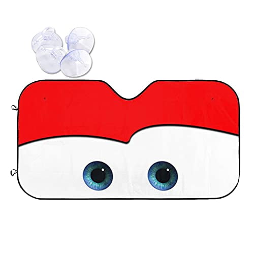 Car Windshield Sunshade Cover Foldable Black Eyes Automotive Sun Shade ...