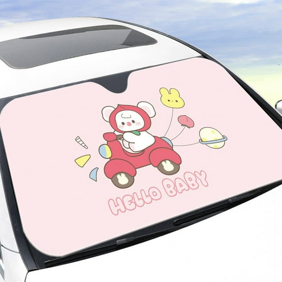 Car Windshield Sunshade Cover, Heat Insulation and UV Protection Front ...