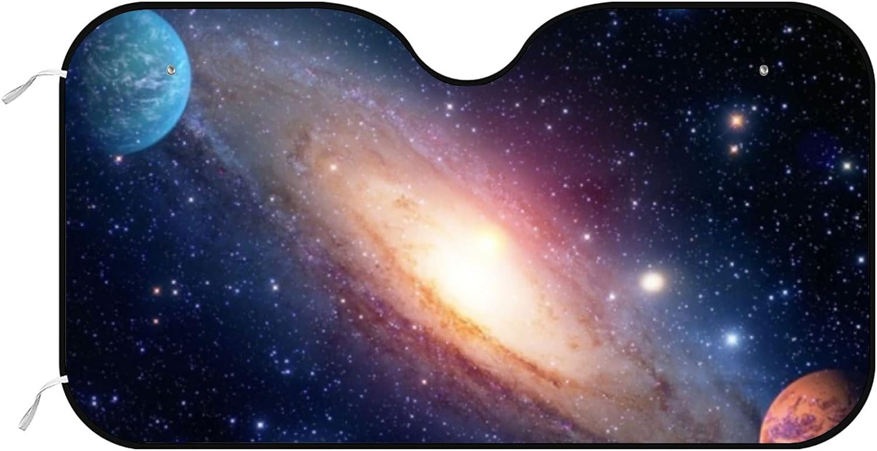 Car Windshield Sunshade Galaxy Stars Planet Nebula Space Universe Sun ...