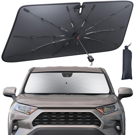 Car Windshield Sunshade Umbrella - Foldable Car Windshield Sun Shade ...