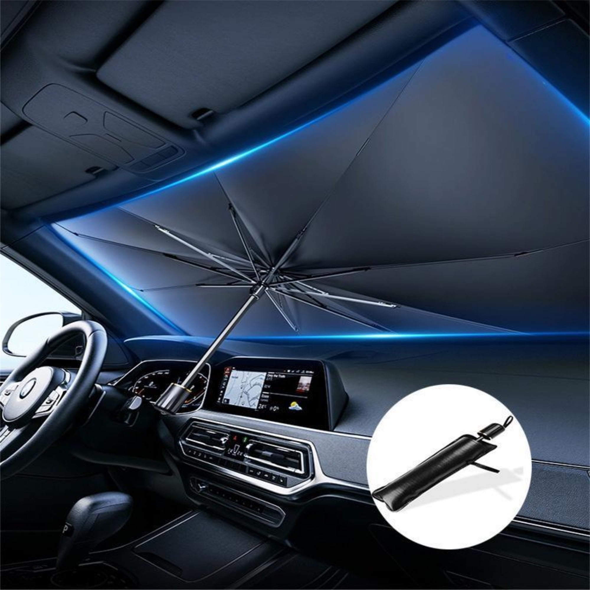 Car Windshield Sunshade Umbrella Foldable Car Windshield Sun Shade ...