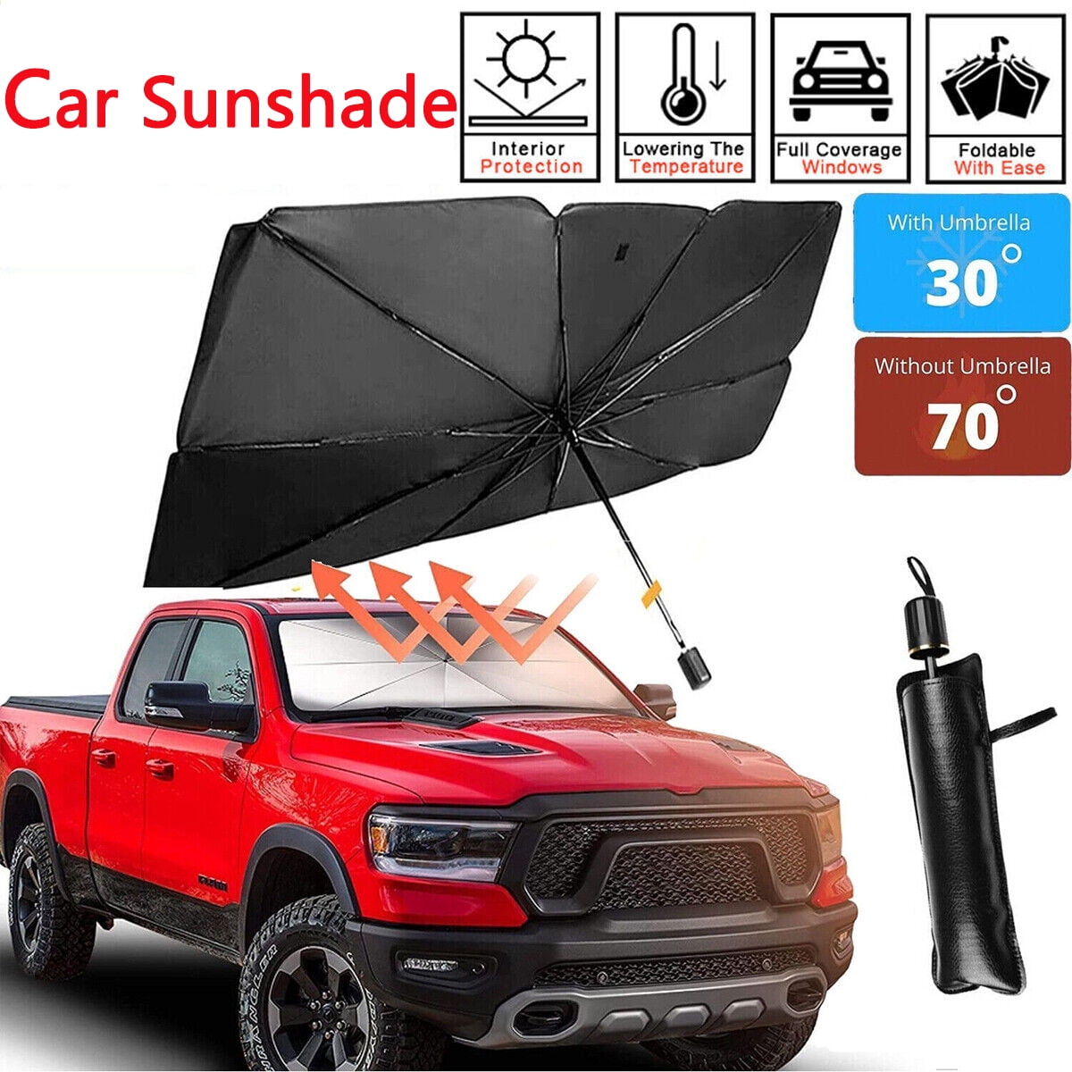 Car Windshield Sunshade Umbrella Window Cover Visor Sun Shade Block ...