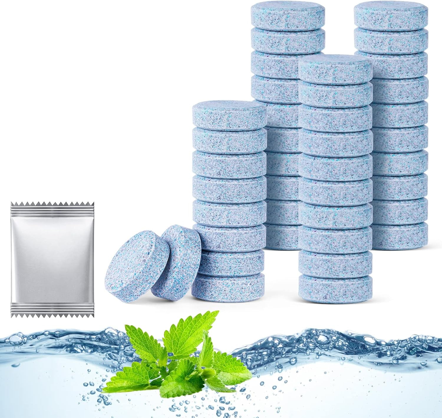 Car Windshield Washer Liquid, 40 Pieces Effervescent Tablets for Car ...