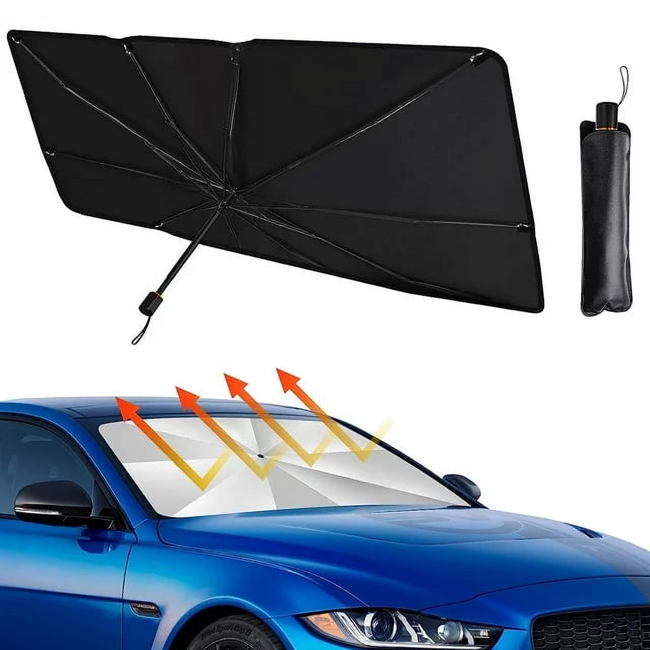 Car Windshield parasol | Foldable Reflector Umbrella, Blocks UV Rays ...