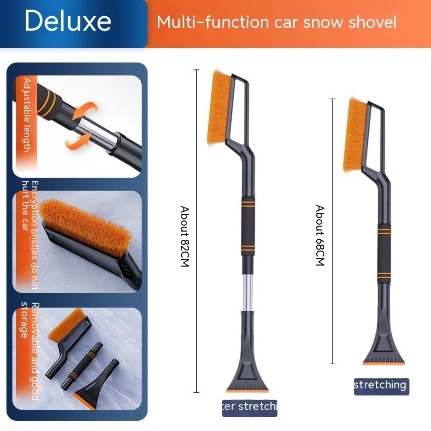 Car Winter Snow Shovel Detachable Multi-function - Walmart.com