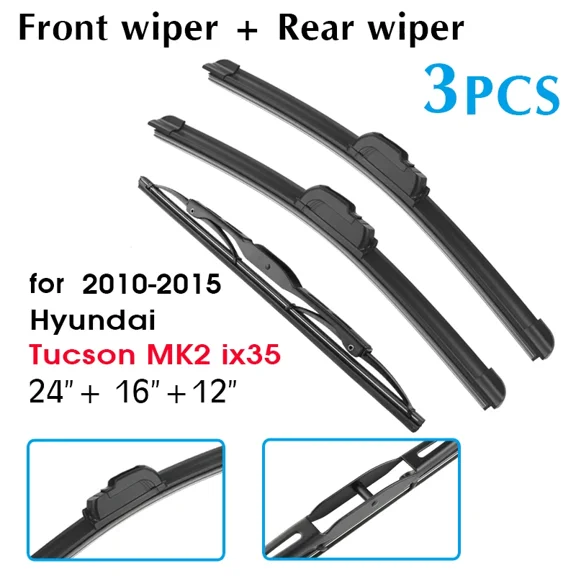 Trico Wiper Blades Set for 2019 Hyundai Tucson, Includes Rear ...