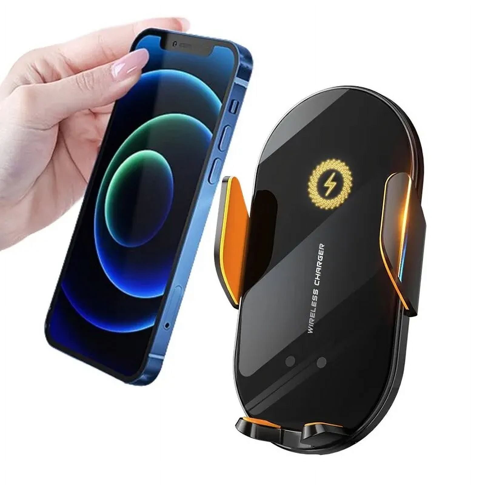 Car Wireless Charger Automatic Car Phone Holder Infrared Induction for ...