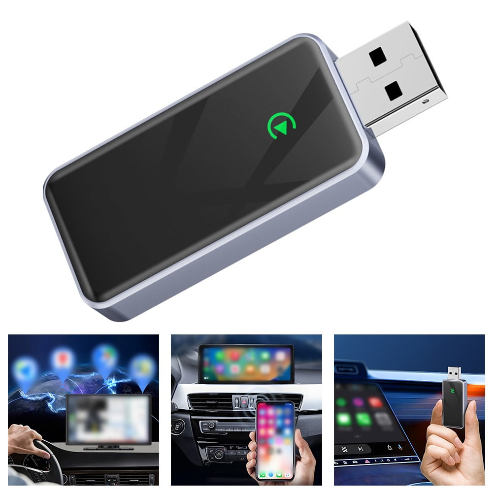 Car Wireless For-CarPlay Adapter For IOS 10+ Plug -Play Converts Wired ...