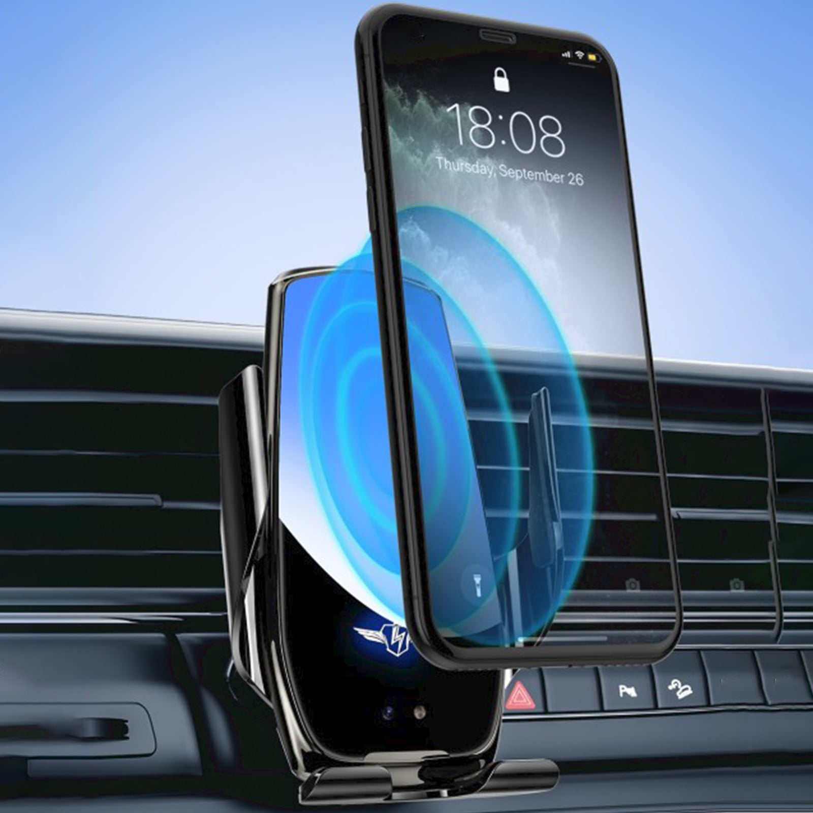 Car Wireless Magnetic Charger Automatic Open And Close 15W Fast ...