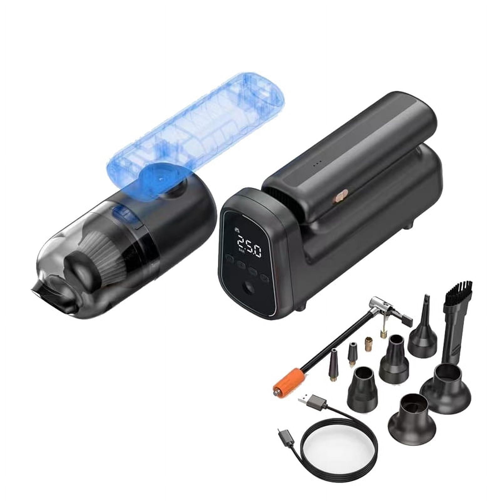 Car Wireless Vacuum Cleaner Power Bank Lighting Pump Portable Folding ...