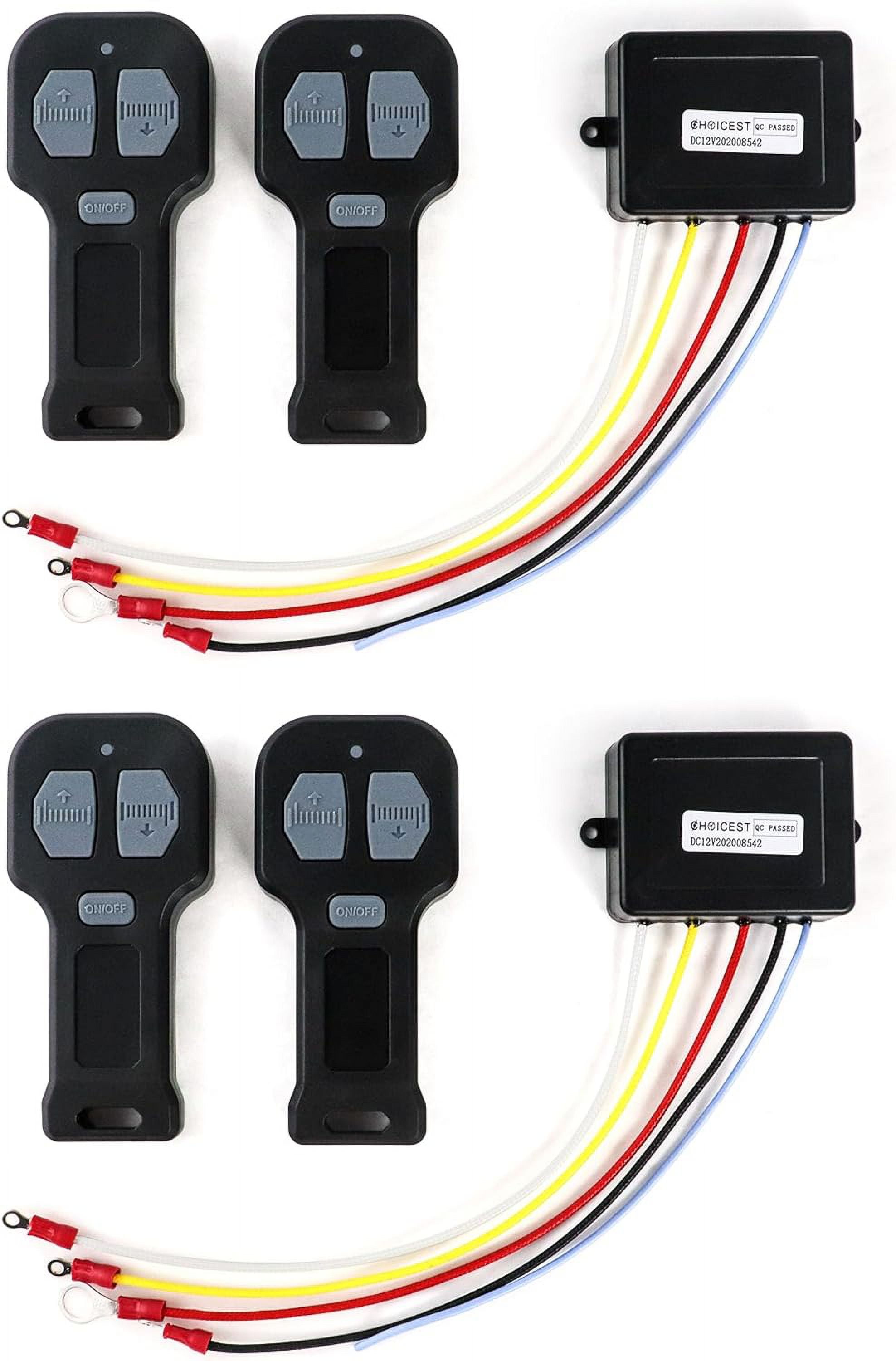 Car Wireless Winch Electric Remote Control, Universal Mini Wire Control ...