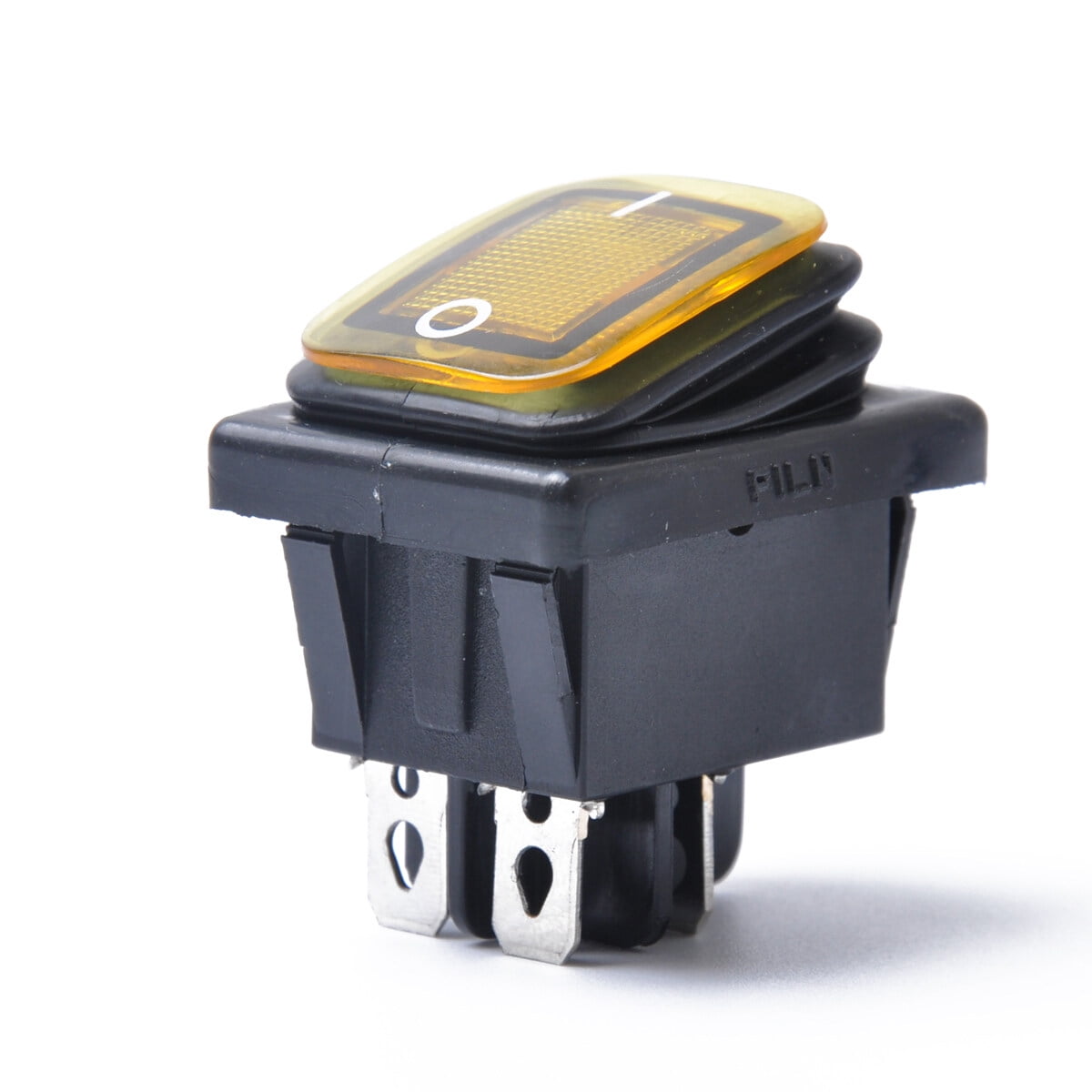 Car and Boat Waterproof Rocker Joystick Yellow Light Ship Type Pins ...