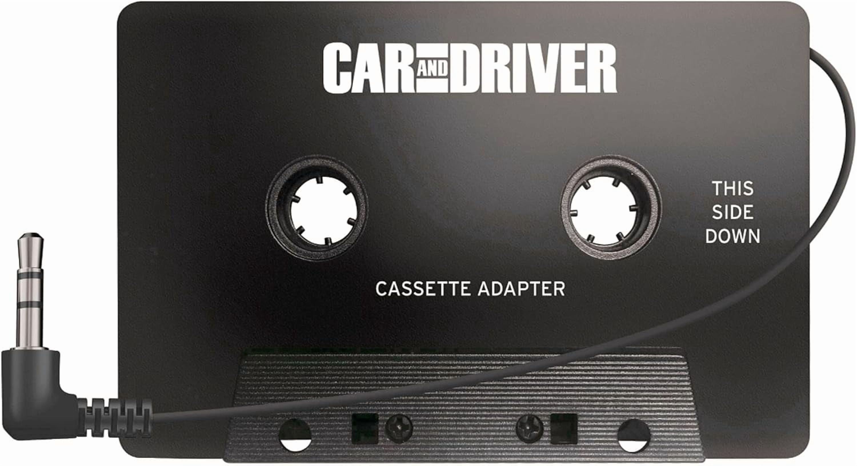 Car and Driver Cassette Tape AUX Adapter, Black, 3.5 mm, Car Cassette ...