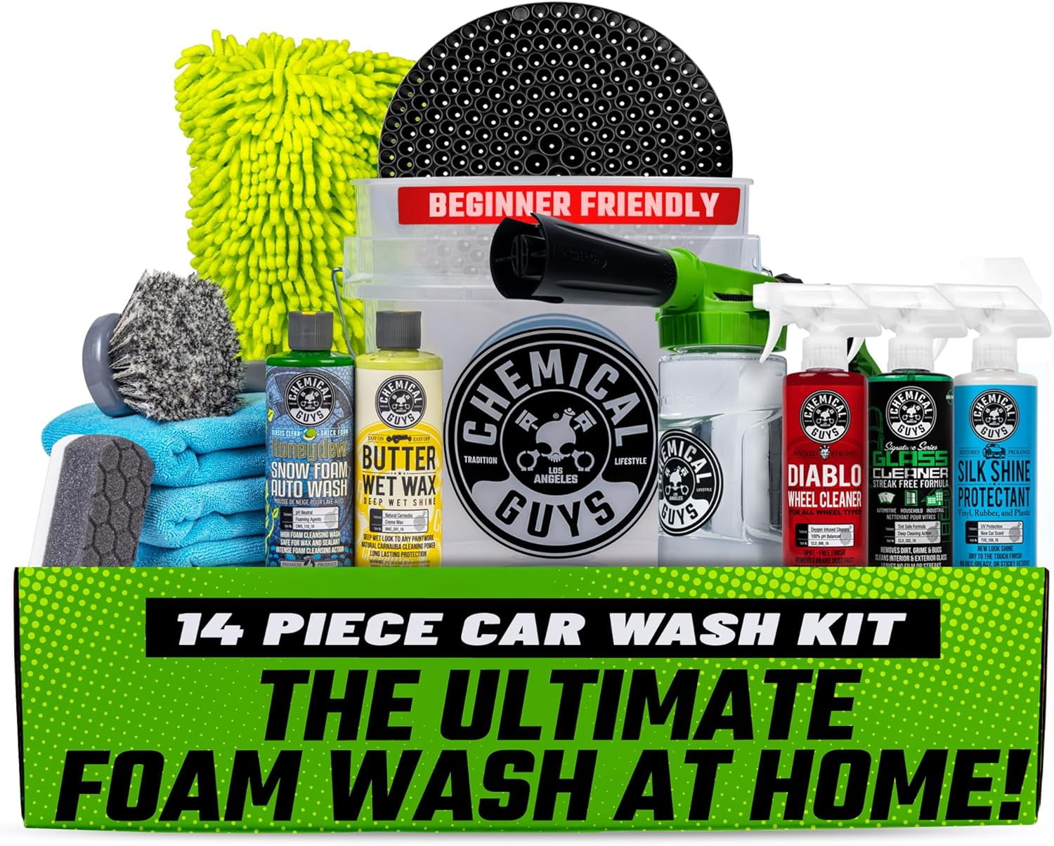 Car ash Kit 14-Pc Arsenal Builder - ith Foam Blaster, Bucket, Toels ...