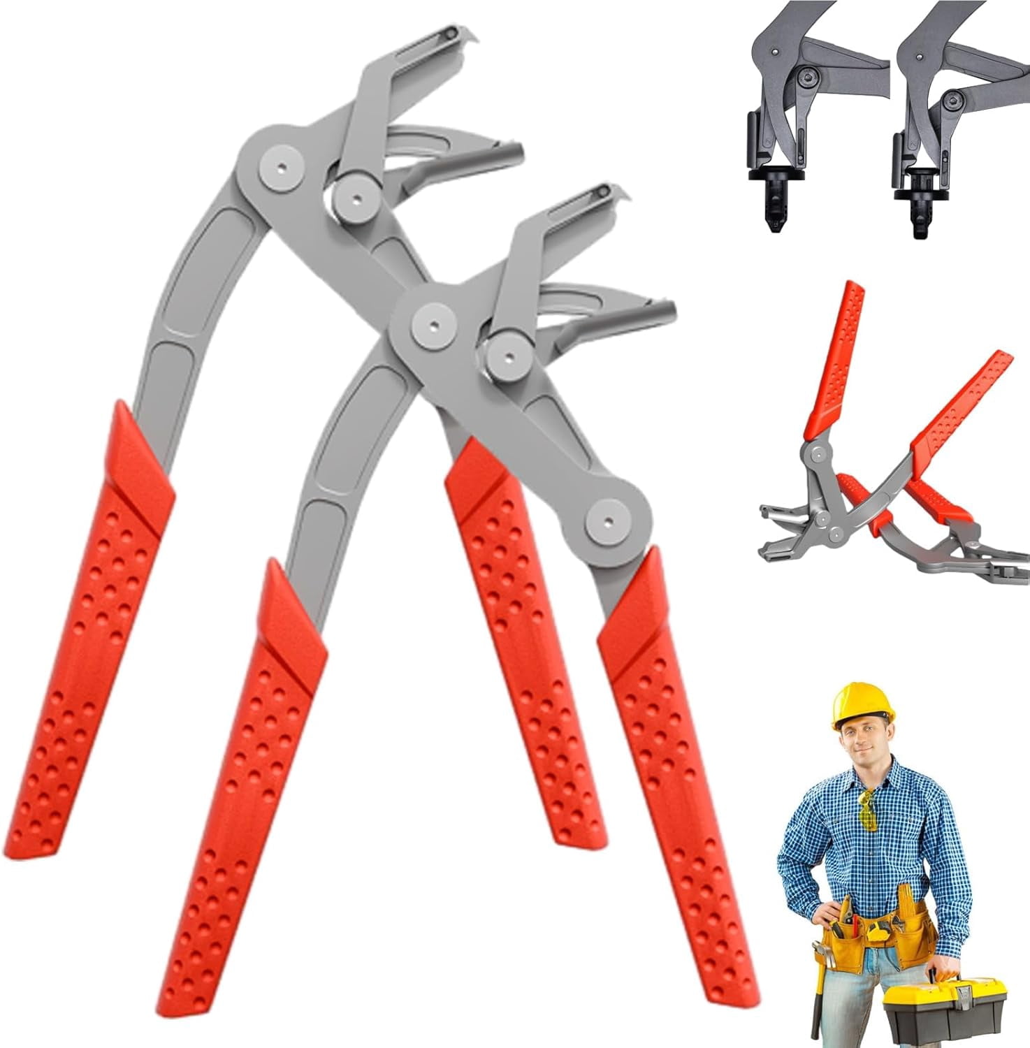 Car clip pliers & auto trim removal tool, 4 point support panel ...