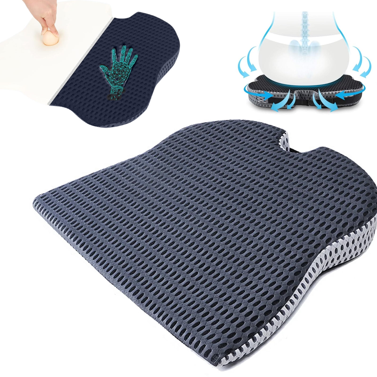 Car cushion, memory foam seat cushion, car wedge cushion pillow ...