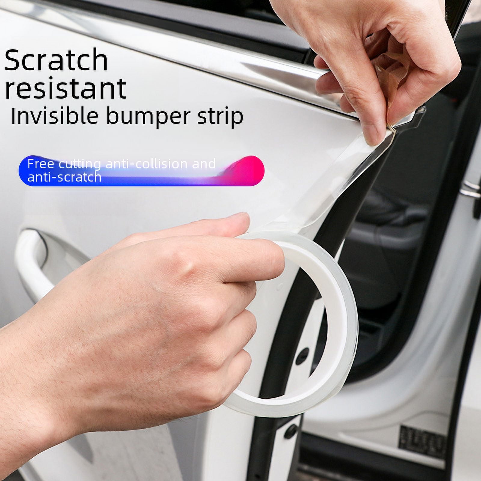 Car door anti-collision bar threshold bar 5D carbon fiber anti-stepping ...