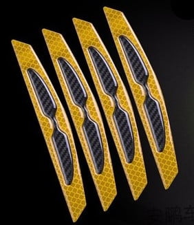 Car door anti-collision strip, carbon fiber reflective sticker, bumper ...