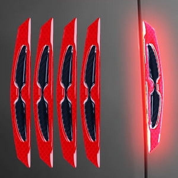 Car door anti-collision strip, carbon fiber reflective sticker, bumper ...