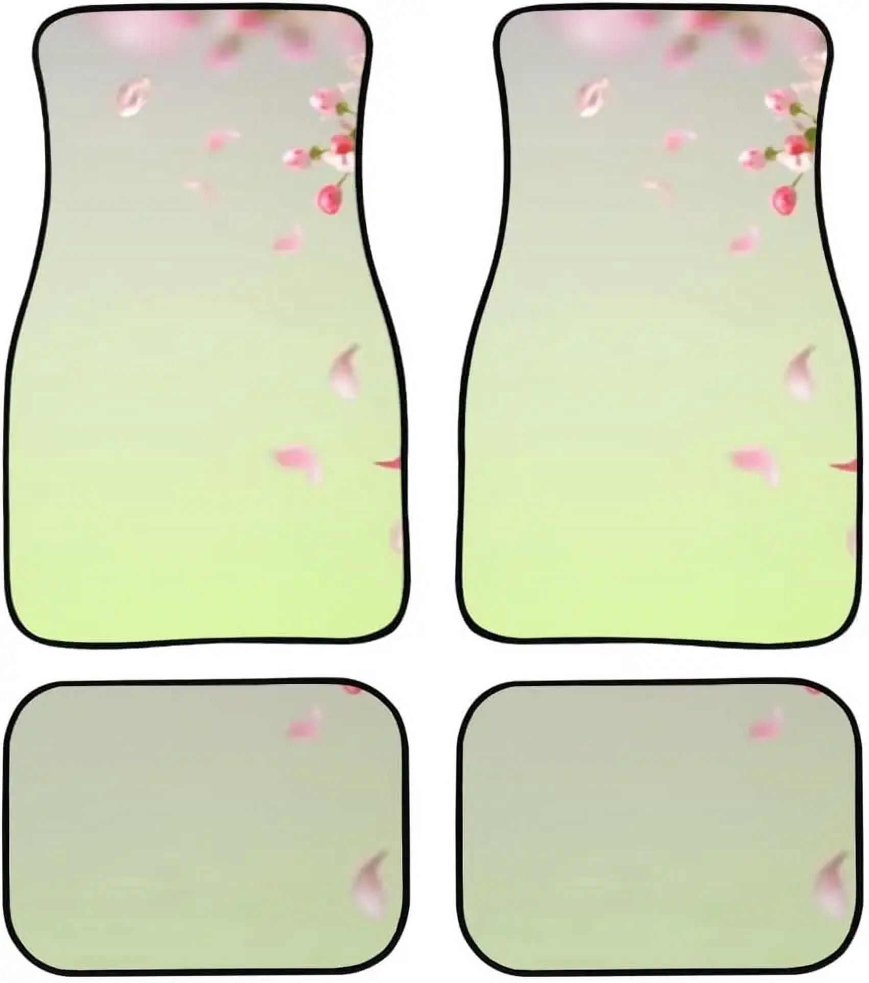 Car floor mats cherry blossom fabric interior accessories suitable for ...
