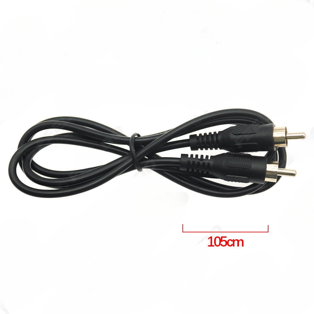 Car general 5-meter audio cable, 2 to 2 audio RCA cable, car host ...