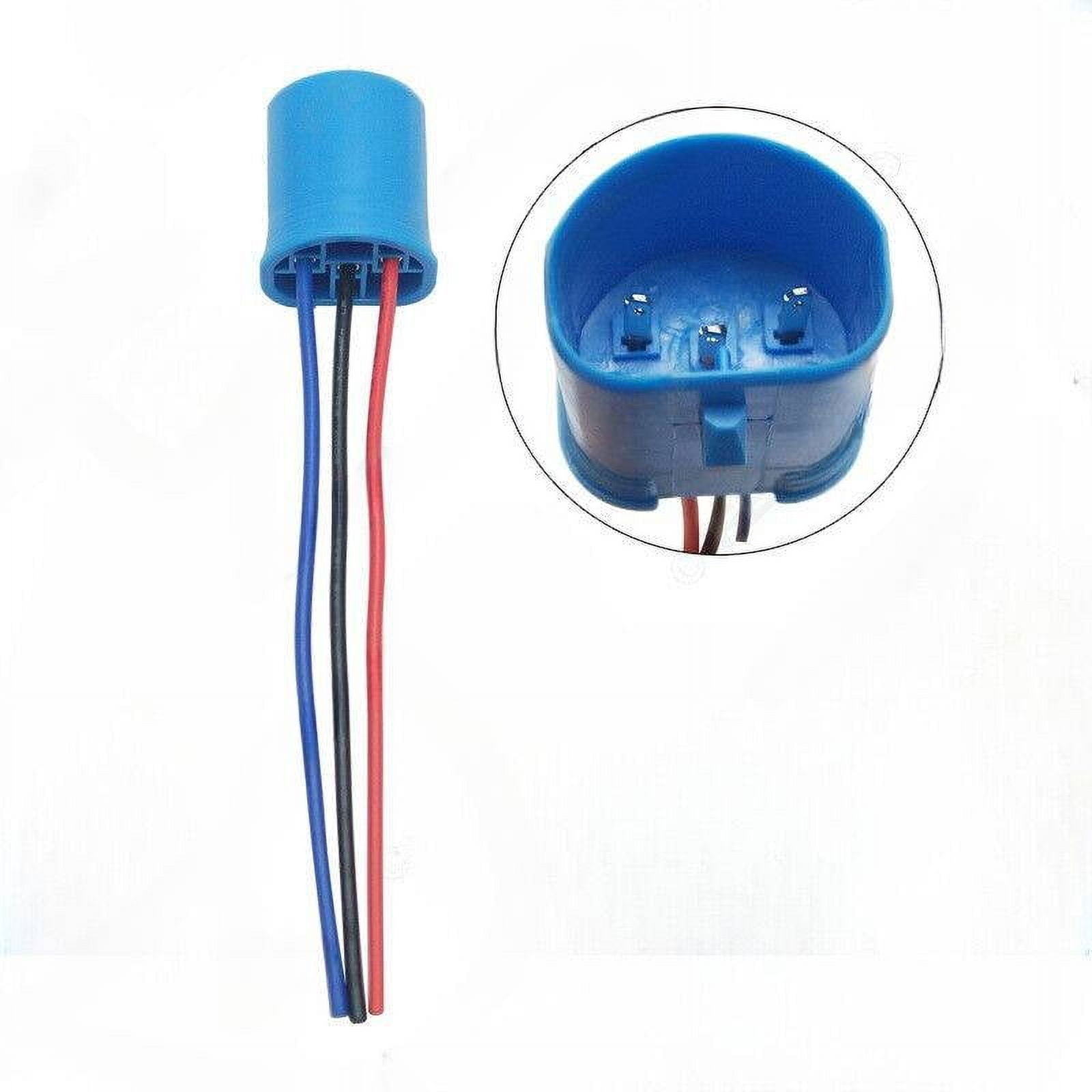 Car general headlight 9004 9007 male adapter LED bulb light wire ...