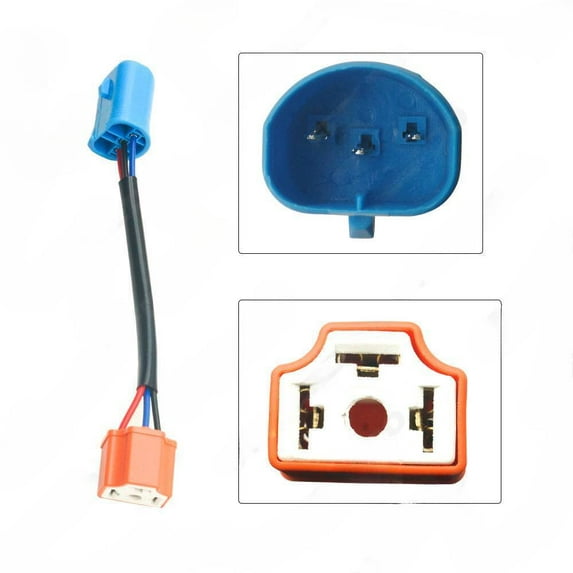 Car headlight general H4 to 9004/9007 socket plug adapter wire Ceramic ...