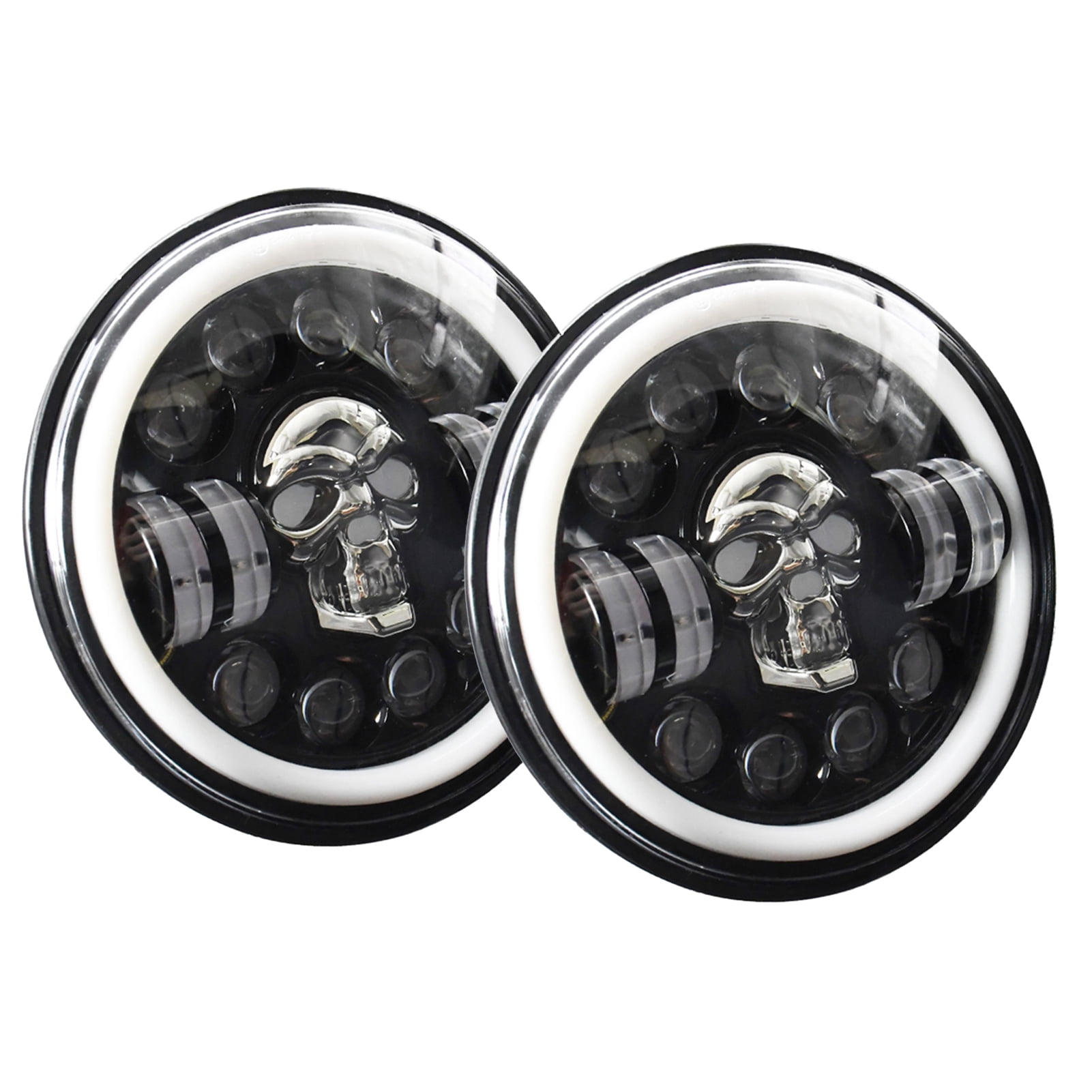Car headlights suits,Car 7 Inch Led With Beam And Turn Led Pattern Led ...