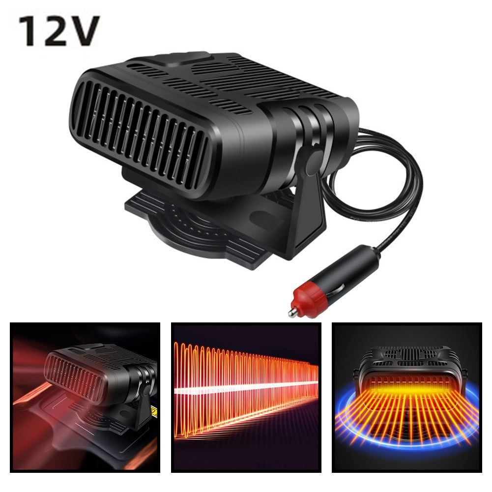 Car heater Vehicle defrosting and demisting heater Dual purpose Black ...
