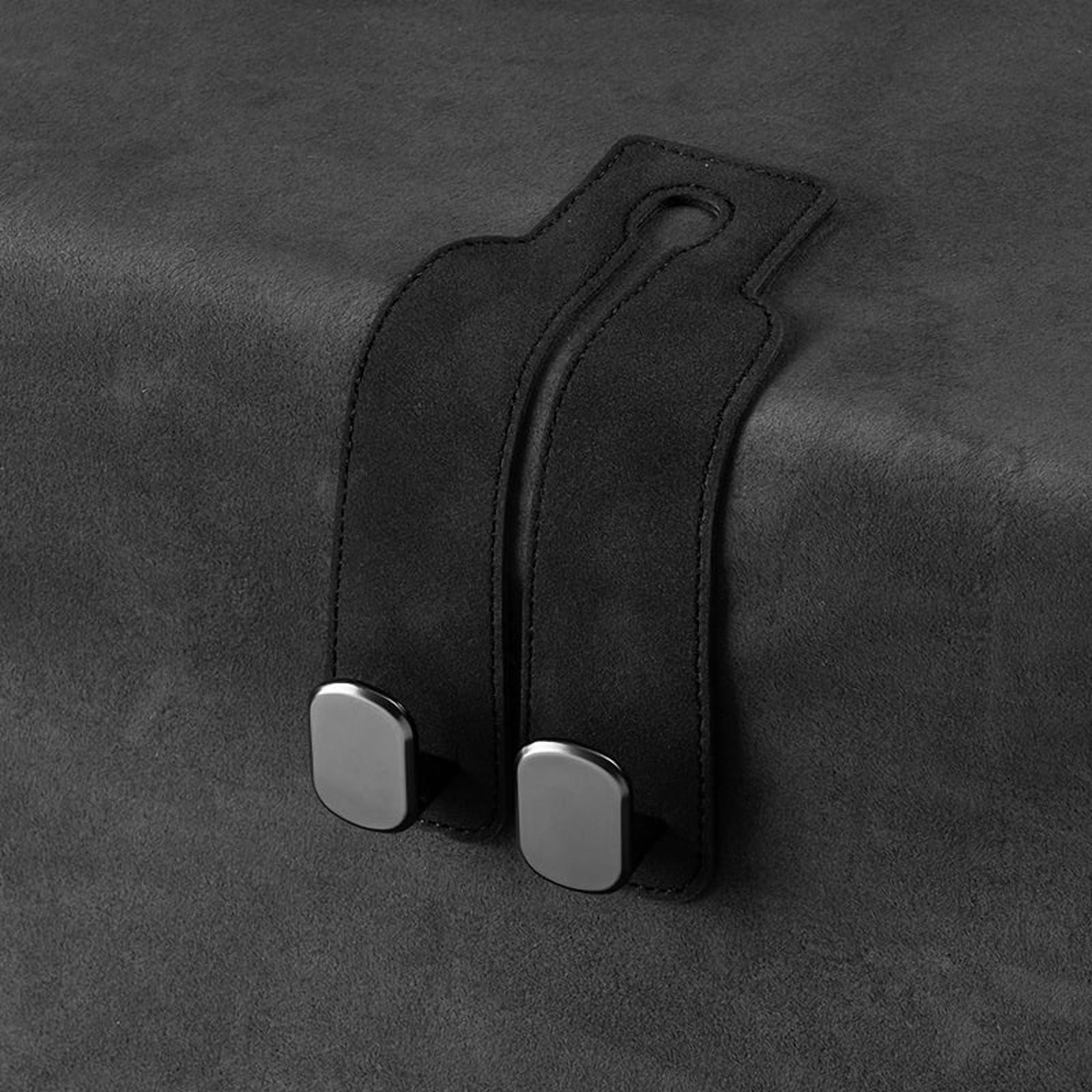 Car hook suede leather car seat hook head car rear headrest storage ...