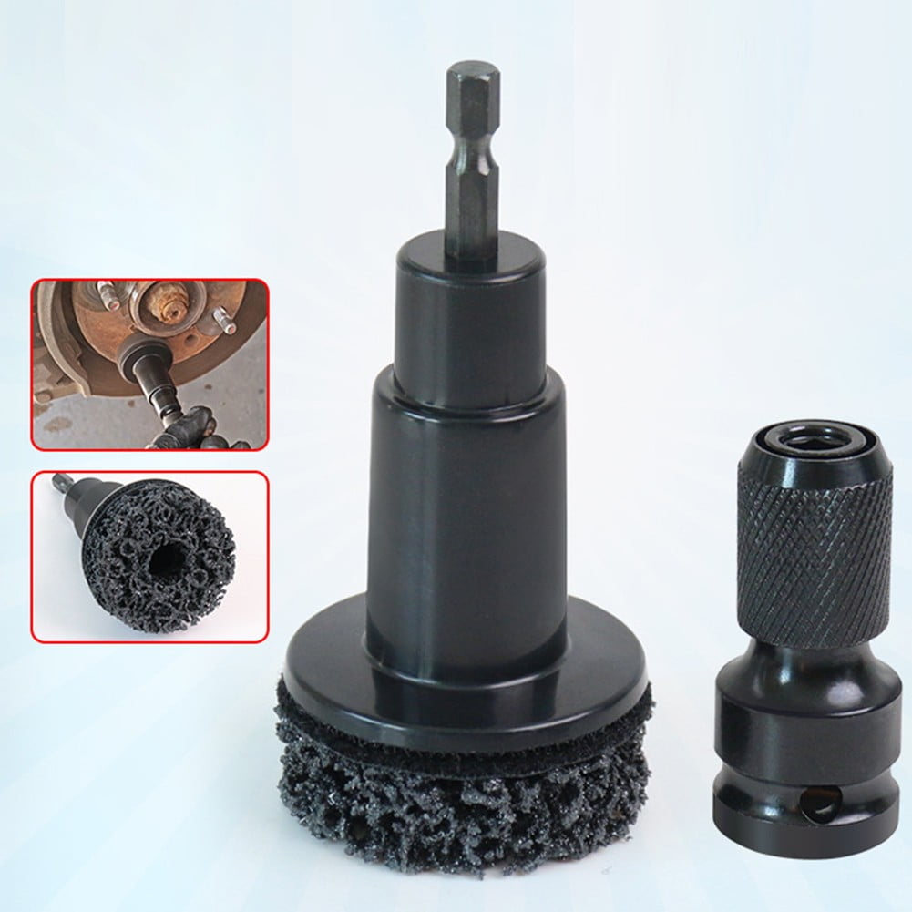 Car hub shaft head rust removal maintenance brake disc rust removal ...