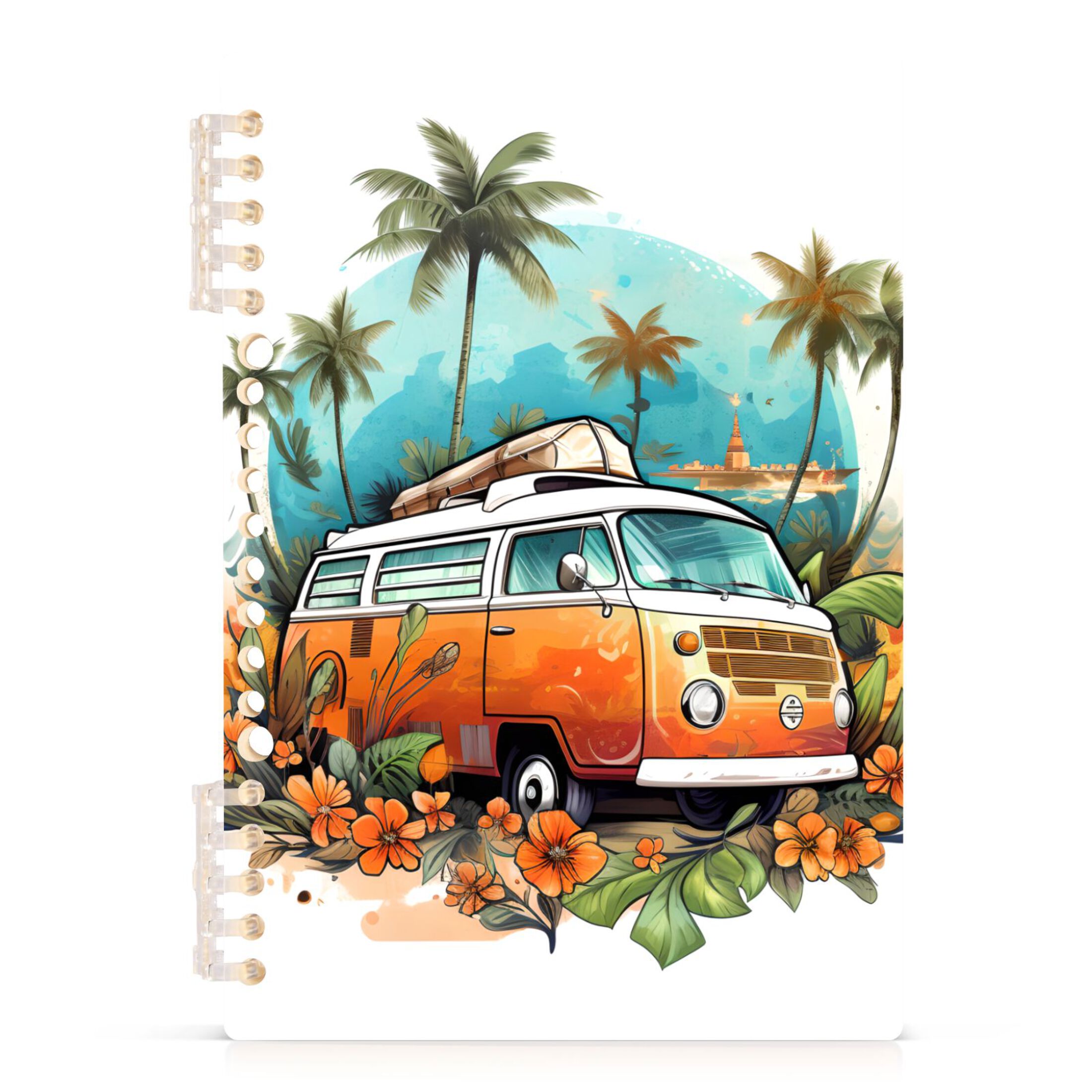 Car in Forest Spiral Notebooks 60 Sheets 120 Pages A5 Journal Notepad 8 ...