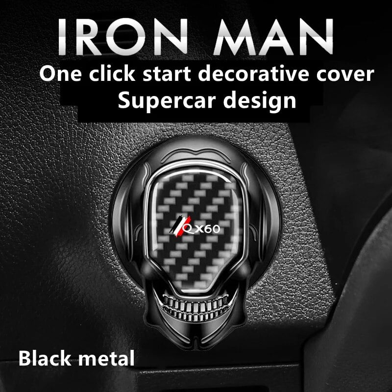 Car inside engine ignition start stop button protective For Infiniti ...