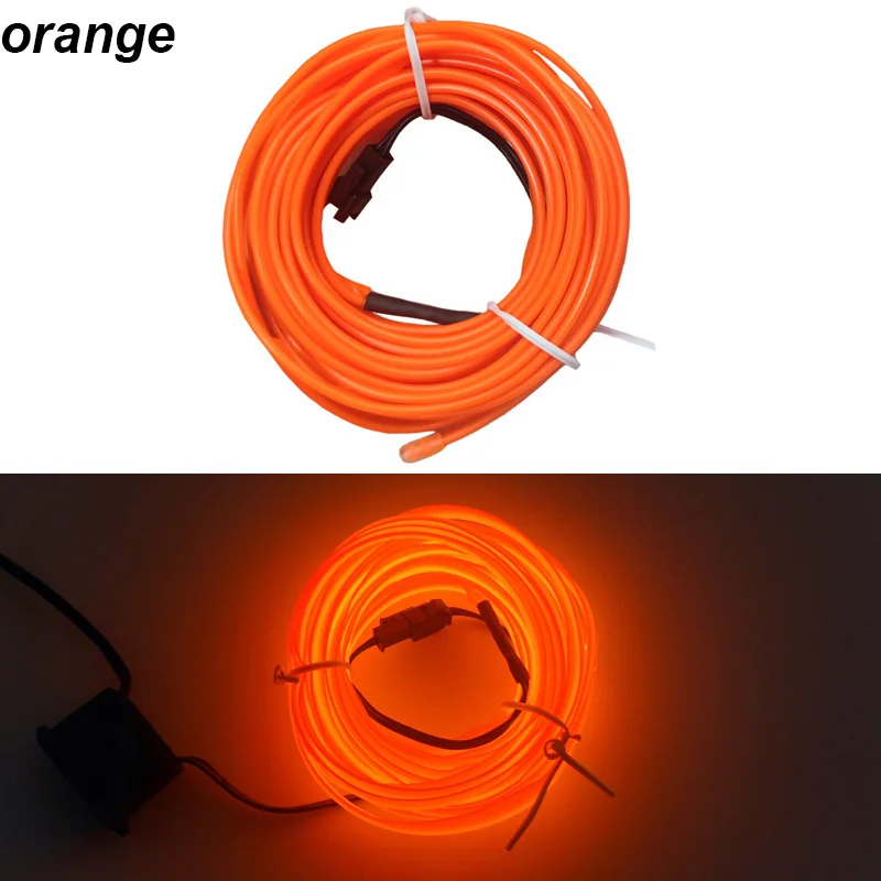 Car interior led decorative lamp el wiring neon strip for auto diy ...