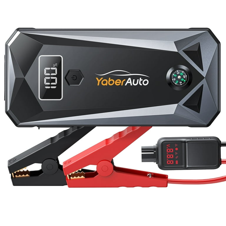 Car jump starter 3000A 21800mAh 9.0L Gas 8.0L Diesel Powerful Portable Jump Box with Fast Charge Extended Cables and Lights YaberAuto Shop Black Friday Deals for 2024 Walmart