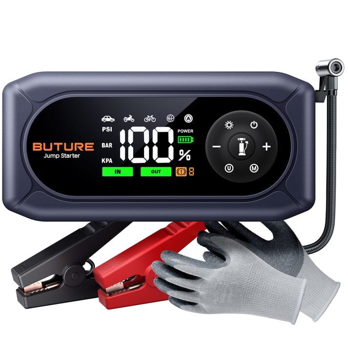 YaberAuto 5000A 26800mAh Car Jump Starter, Portable, Fast Charge ...