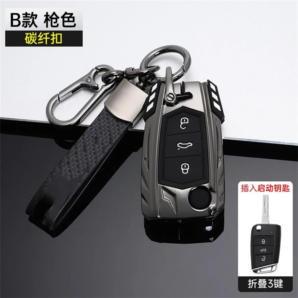 Car key cover case holder For VW Golf 7 T-cross POLO T-Roc Skoda ...