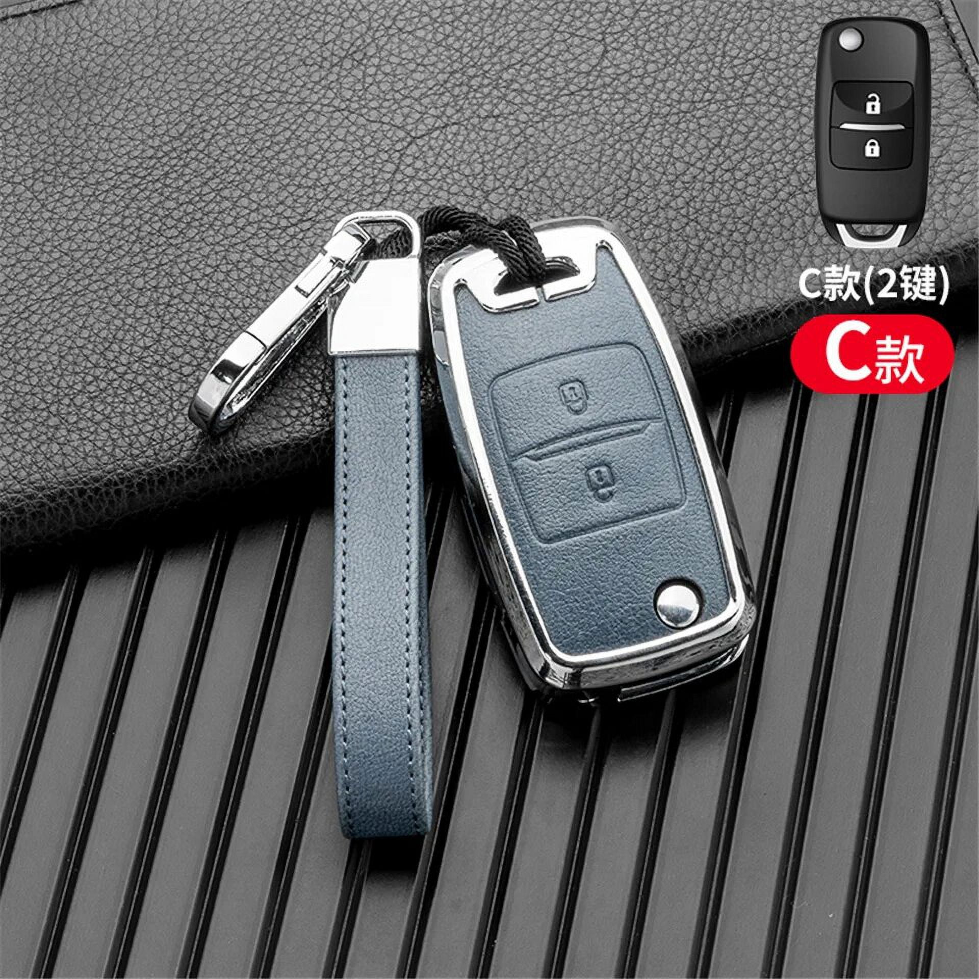 Car key cover case skin holder set protector fob for Changan CS75 EADO CS35 RAETON CS15 V3 V5 V7 ...