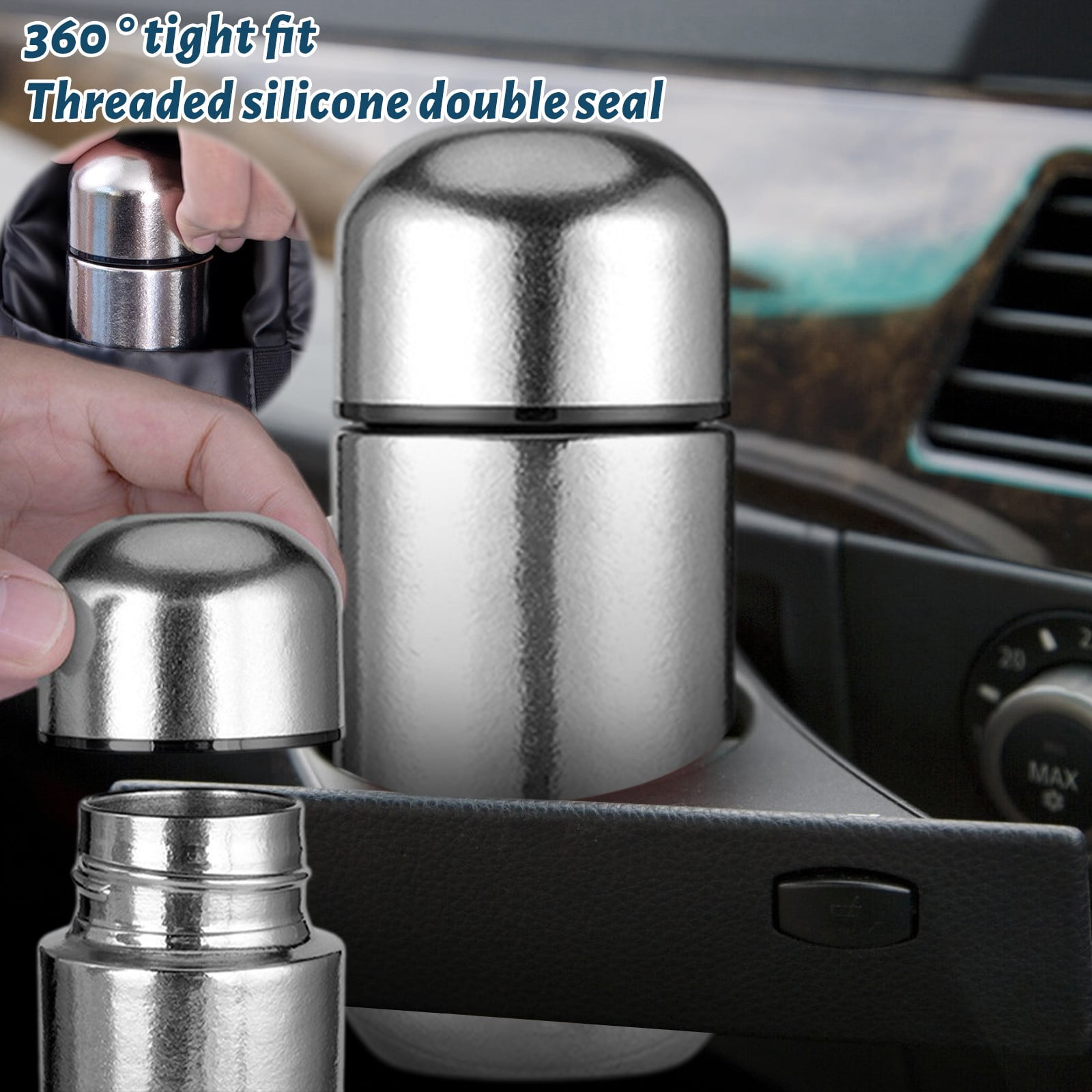 Car mini insulated cup, portable and compact pure titanium - mini cup ...